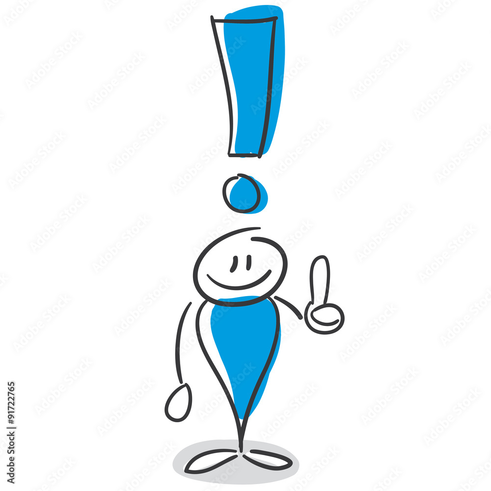 Stick Figure Series Blue Stock Vector | Adobe Stock