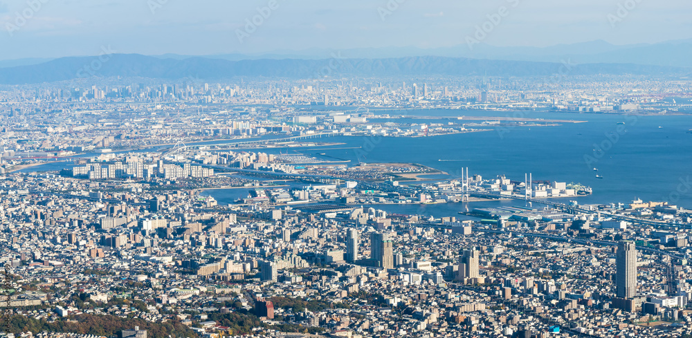 Kobe Cityscape,Aerial view from Mt. Maya Stock Photo | Adobe Stock
