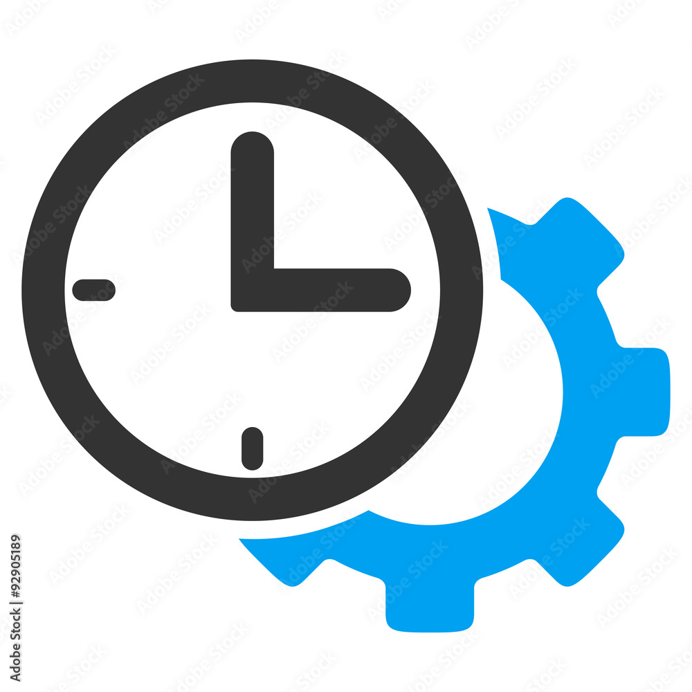 Time Setup Icon Stock Vector | Adobe Stock