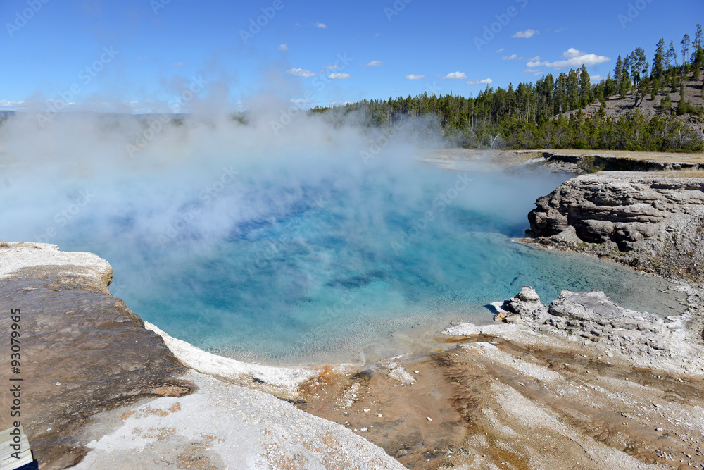 Yellowstone National Park is a volcanically active area, filled with ...