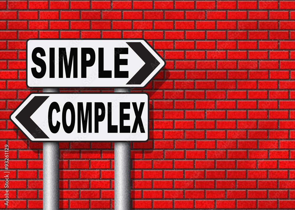 simple or complex Stock Illustration | Adobe Stock