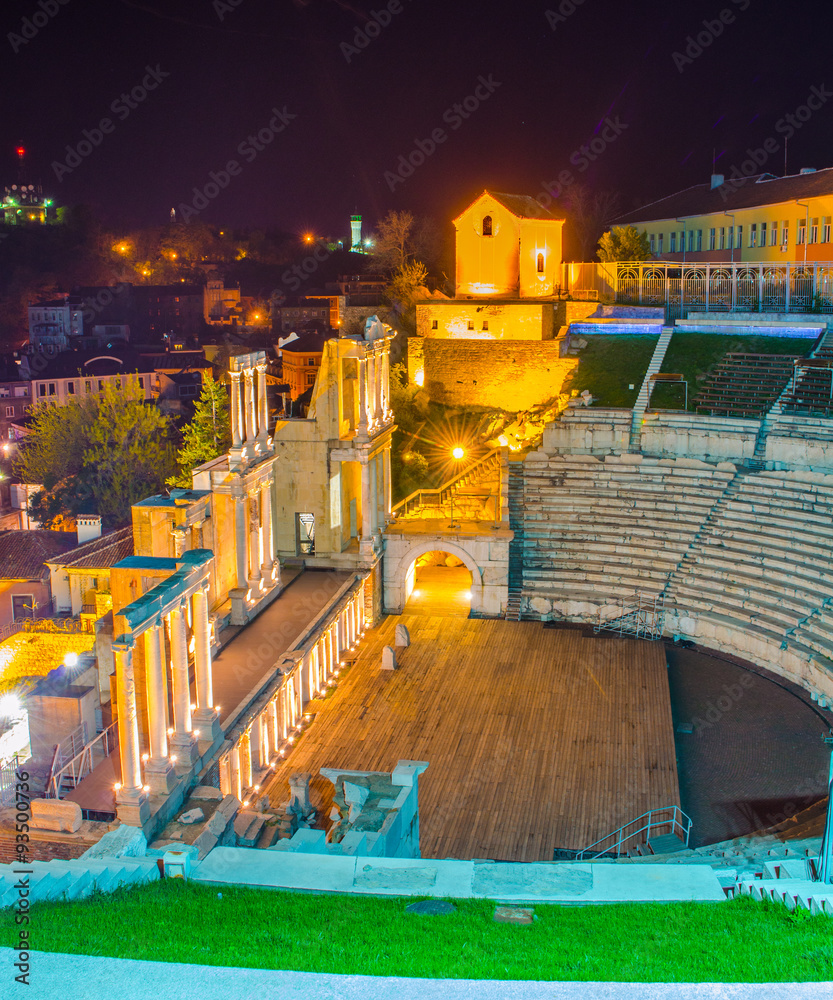 Roman theatre of Philippopolis dated back to the time of Emperor Trajan ...