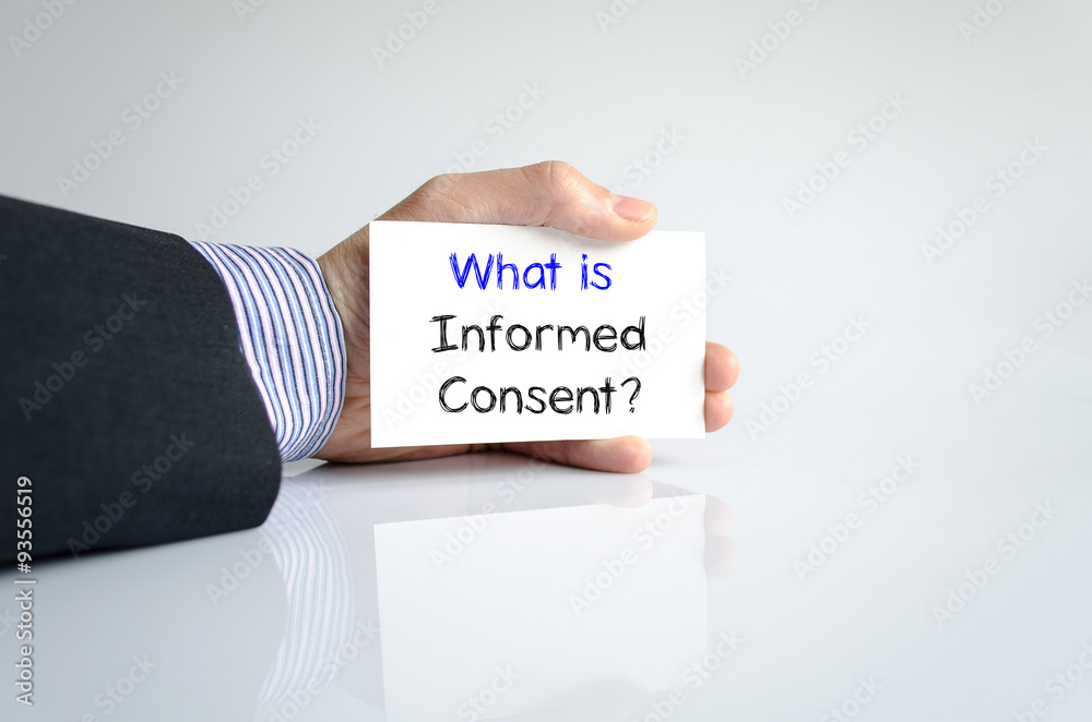 What is informed consent text concept Stock Photo | Adobe Stock