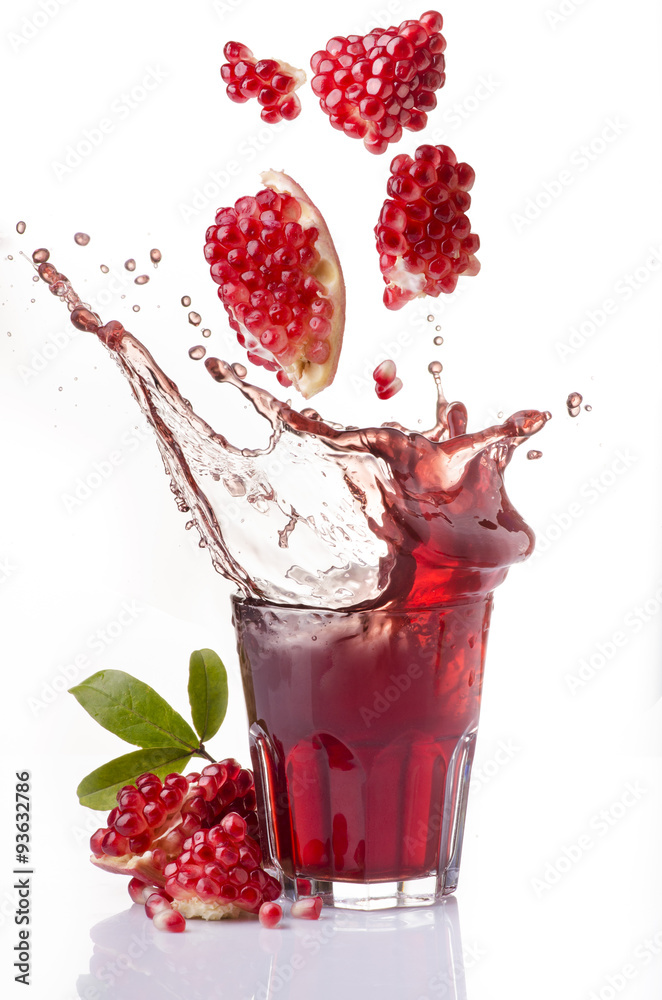 melograno splash Stock Photo | Adobe Stock