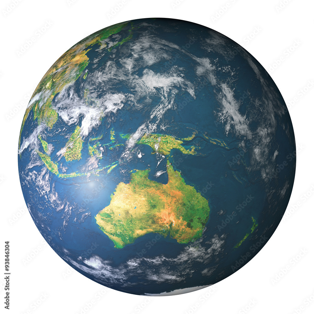 Planet earth - Australia Stock Illustration | Adobe Stock