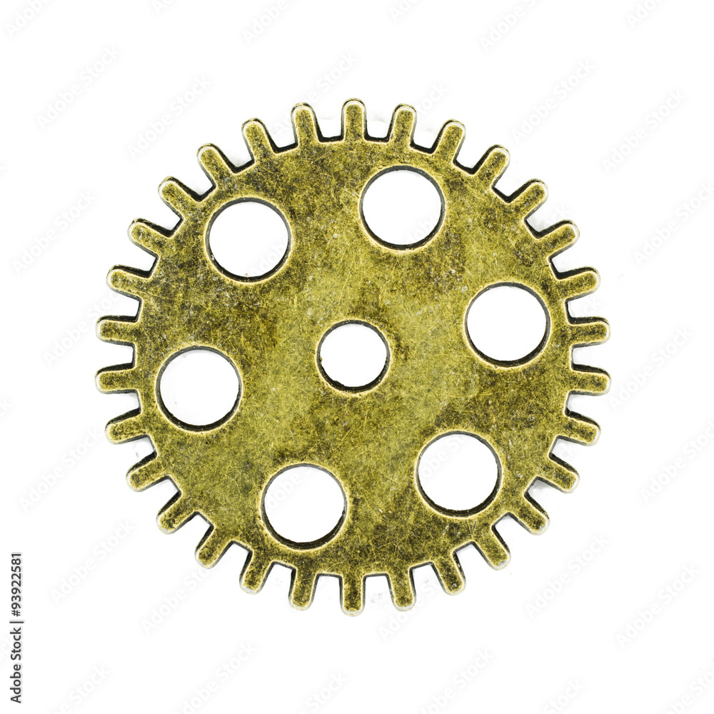 gears isolated on a white background. Stock Photo | Adobe Stock