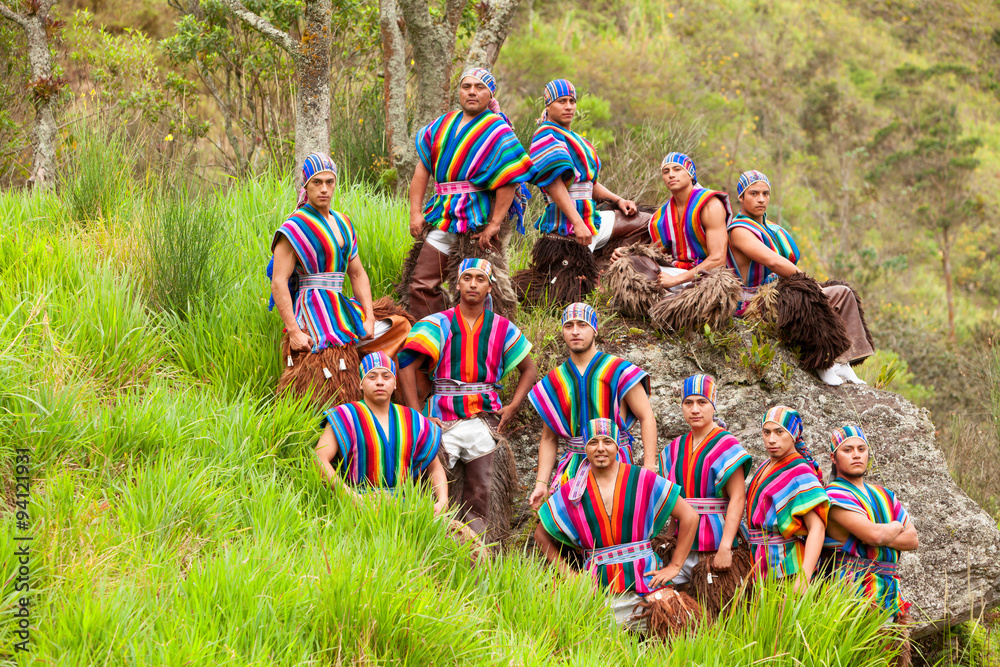 A vibrant picture of Quechua people in Ecuador celebrating Inti Raymi ...