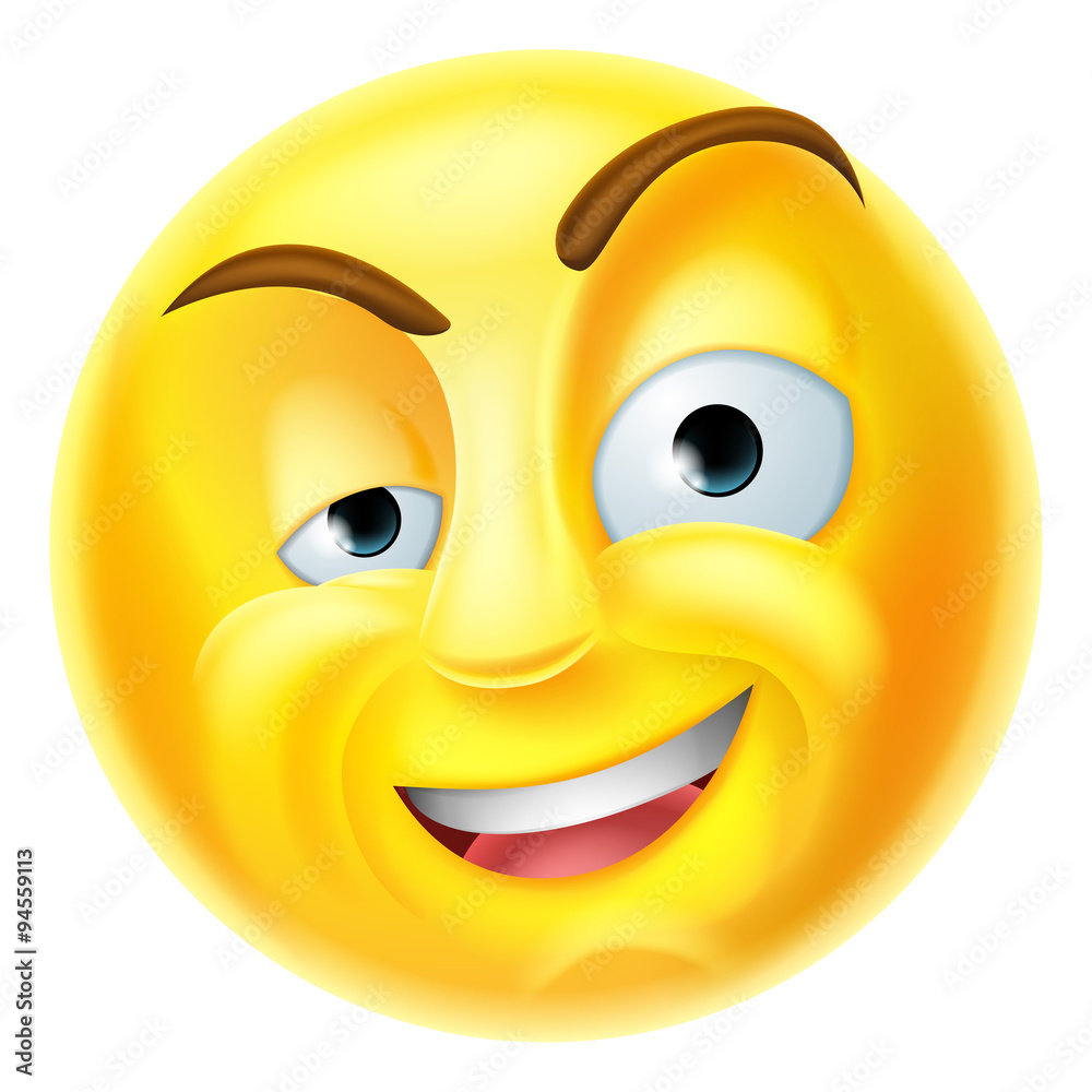 Charming Emoji Emoticon Stock Vector | Adobe Stock