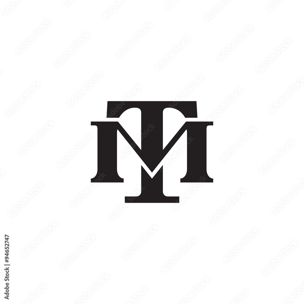 Letter M and T monogram logo Stock Vector | Adobe Stock