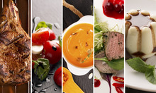 Starter, Main Course And Dessert Free Stock Photo - Public Domain Pictures