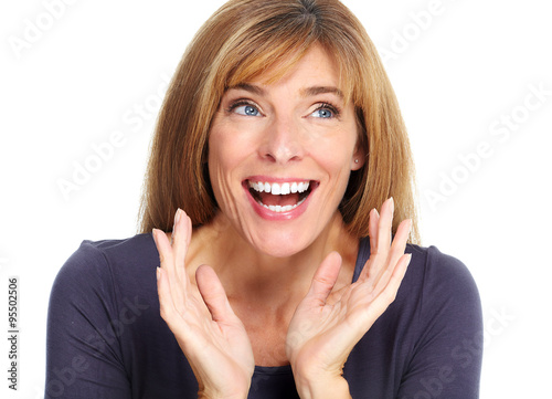 Laughing Woman Face