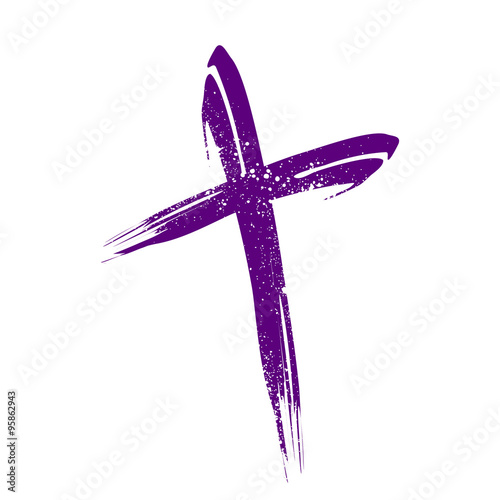 Crucifix Cross Brush Strokes Stock Vector | Adobe Stock