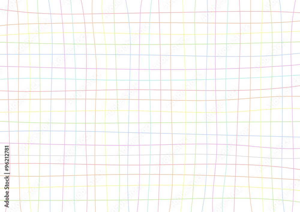 Rainbow Grid White Background Minimal Vector illustration Stock Vector ...