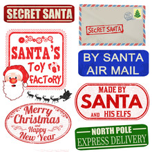 Secret Santa Retro Poster Free Stock Photo - Public Domain Pictures