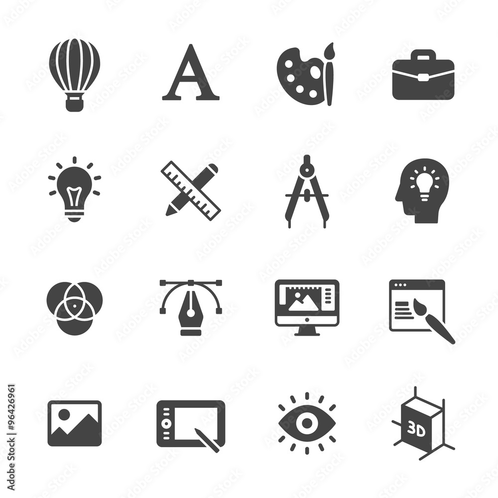 Design Icons Stock Vector | Adobe Stock