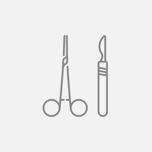 Gray Outline Scissors Free Stock Photo - Public Domain Pictures