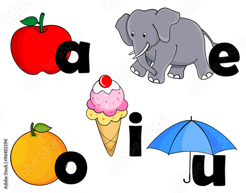 Vowels Stock Vector | Adobe Stock