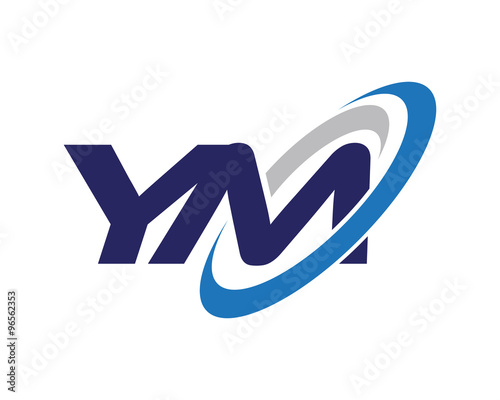 YM Letter Swoosh Media Logo - Buy this stock vector and explore similar ...