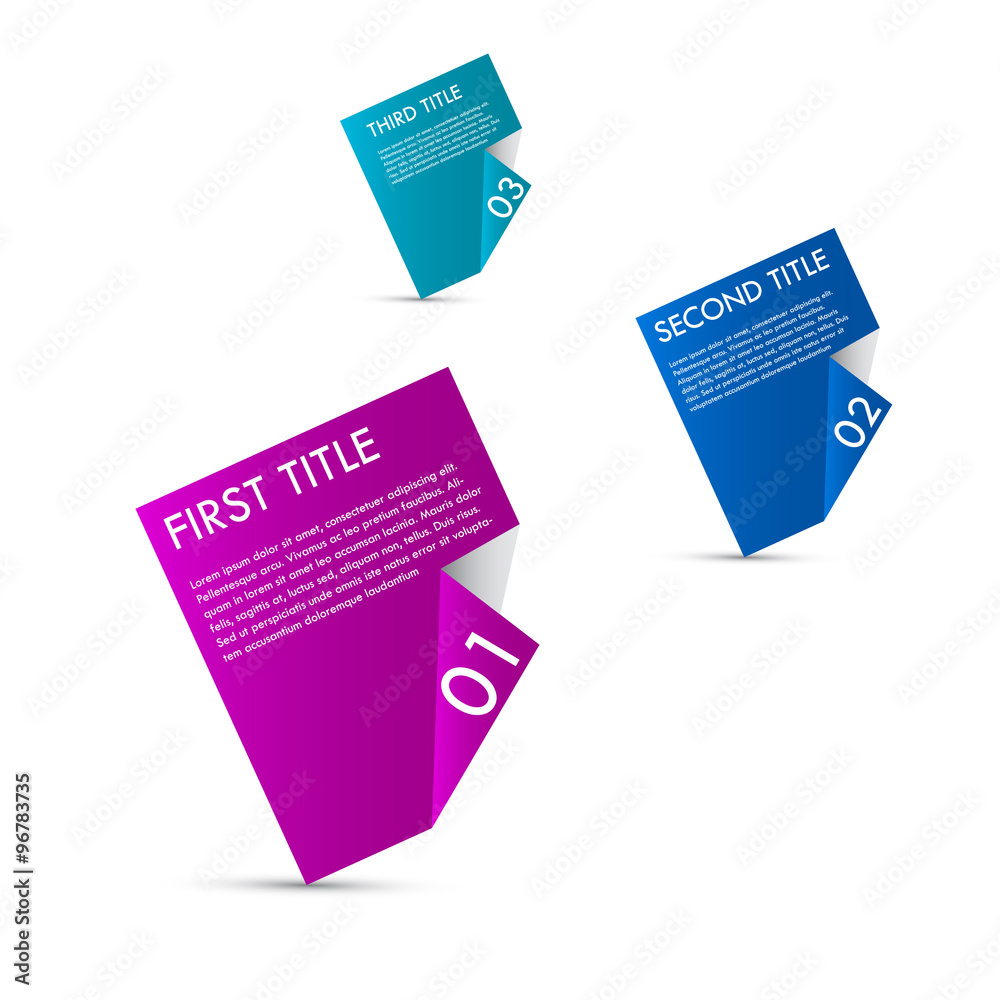 vector web paper elements Stock Vector | Adobe Stock