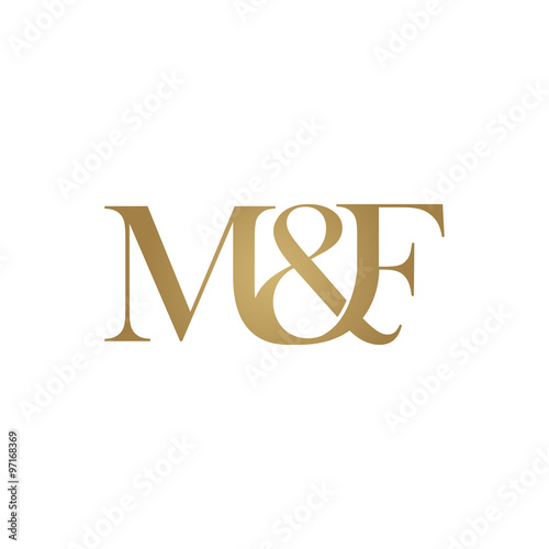 M&F Initial logo. Ampersand monogram logo Stock Vector | Adobe Stock
