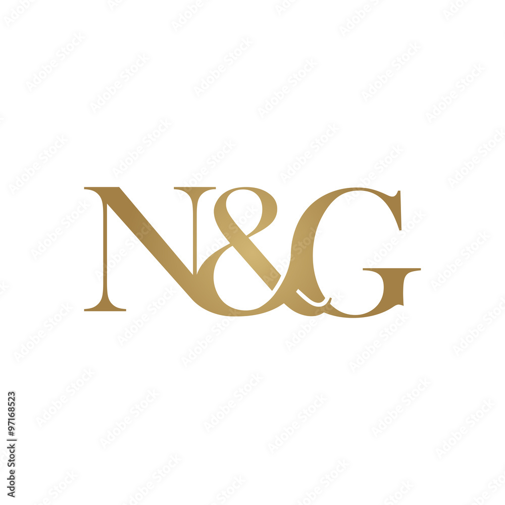N&G Initial logo. Ampersand monogram logo Stock Vector | Adobe Stock