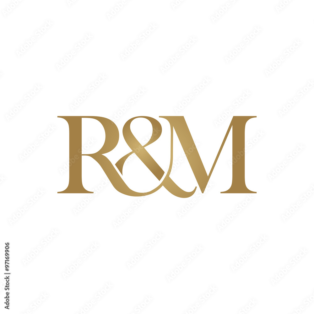 R&M Initial logo. Ampersand monogram logo Stock Vector | Adobe Stock