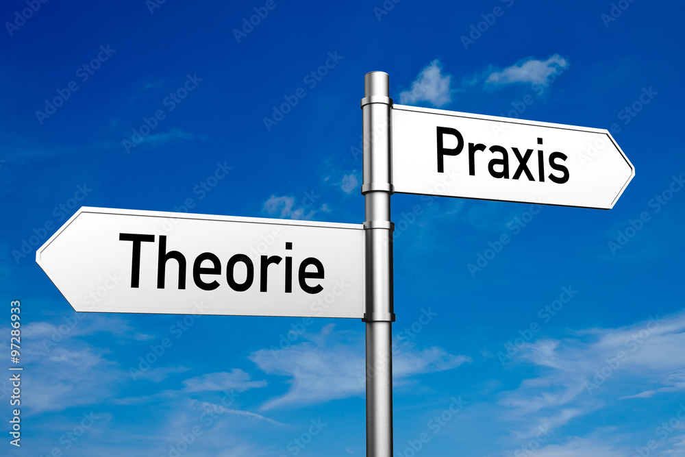 Stock-Illustration „Weg von der Theorie zur Praxis“ | Adobe Stock