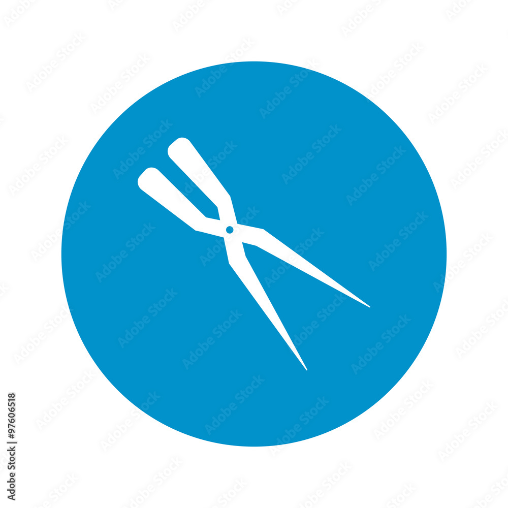 secateurs icon on white background Stock Vector | Adobe Stock