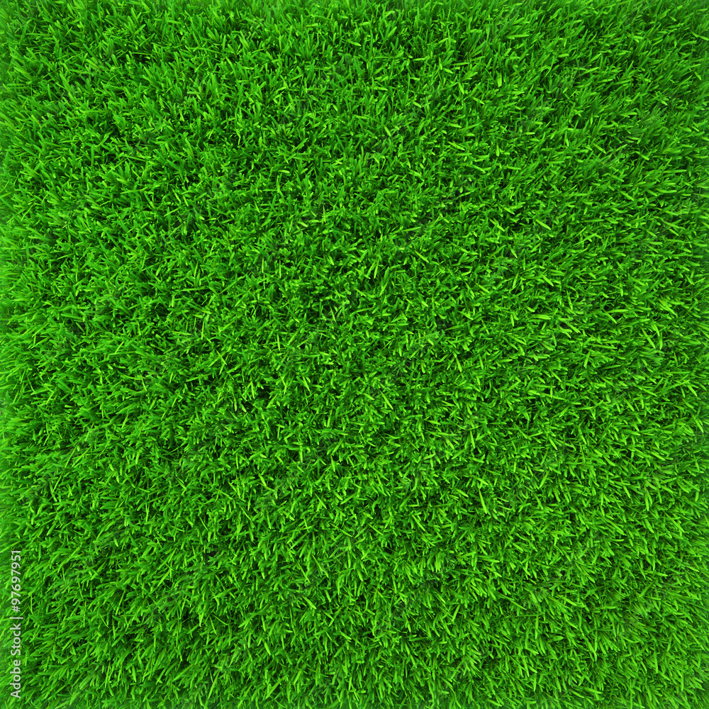 Green lawn grass background texture close-up. 3d render Stock Photo ...