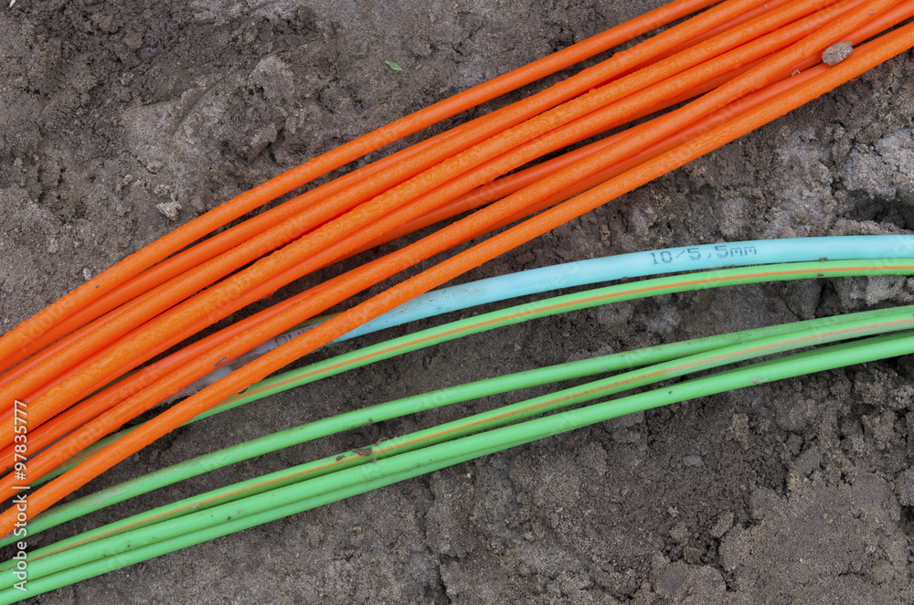 fiber optic cables Stock Photo | Adobe Stock