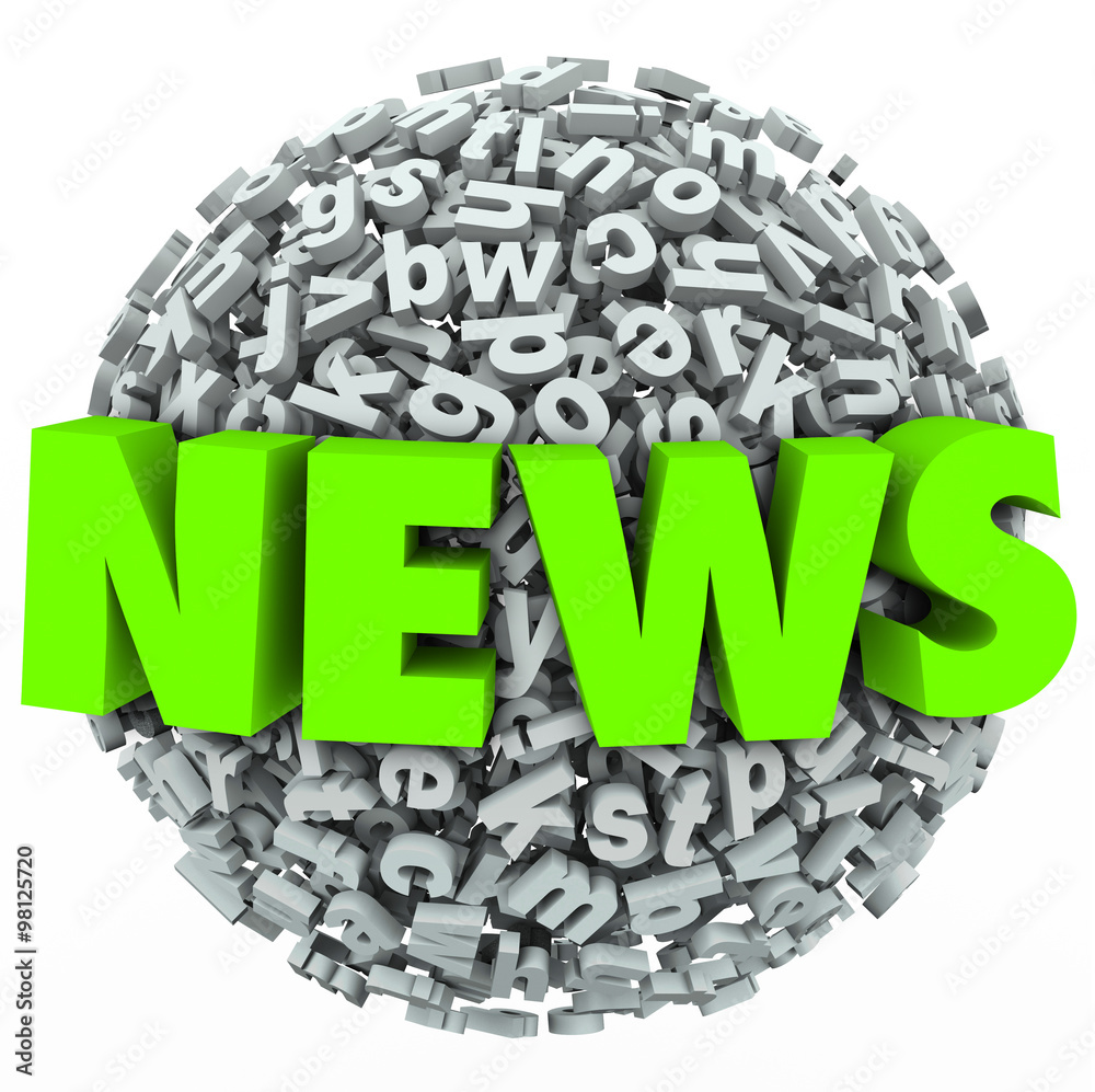Stock-Illustration „News Letter Sphere Important Report Alert Update ...