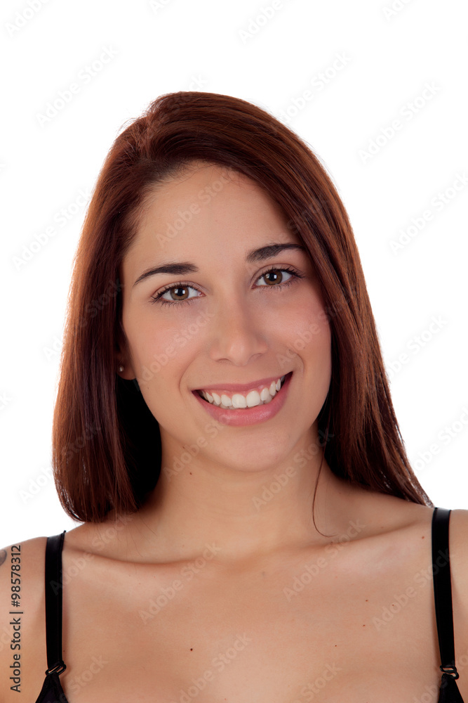 Seductive woman smiling Stock Photo | Adobe Stock