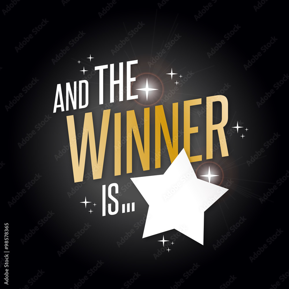 Stock-Vektorgrafik „An the winner is...“ | Adobe Stock