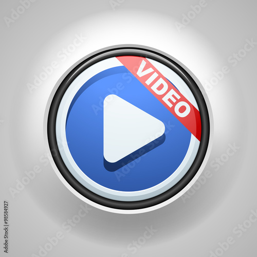 Video Button sign illustration Stock-Vektorgrafik | Adobe Stock
