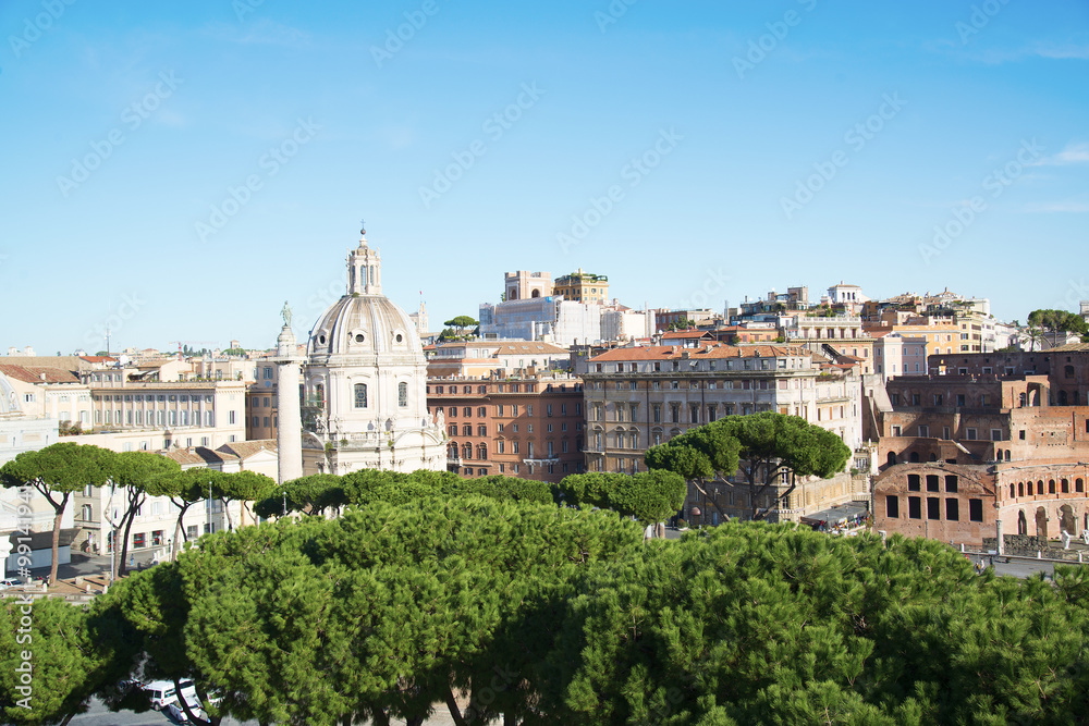 Trajan's Column and Basilica Ulpia, Rome, Italy Stock Photo | Adobe Stock