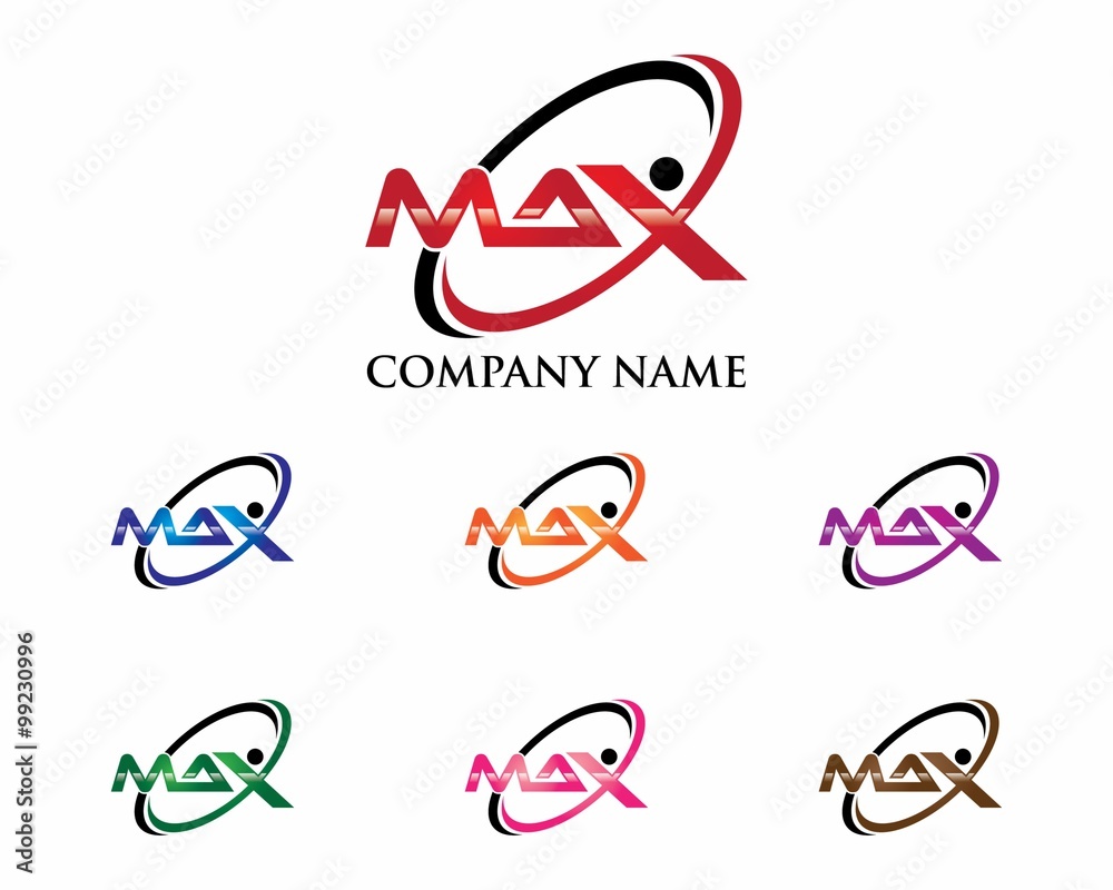 Stock-Vektorgrafik „MAX Letter Logo“ | Adobe Stock