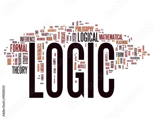 Logic words collage on white background - Buy this stock illustration ...