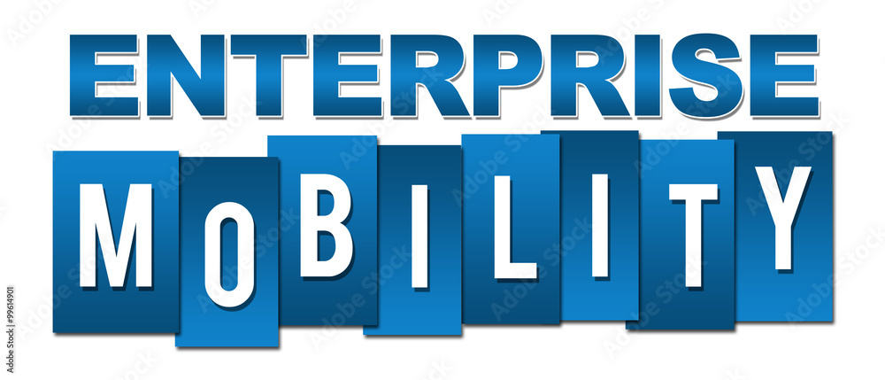 Ilustración de Stock Enterprise Mobility Blue Stripes | Adobe Stock