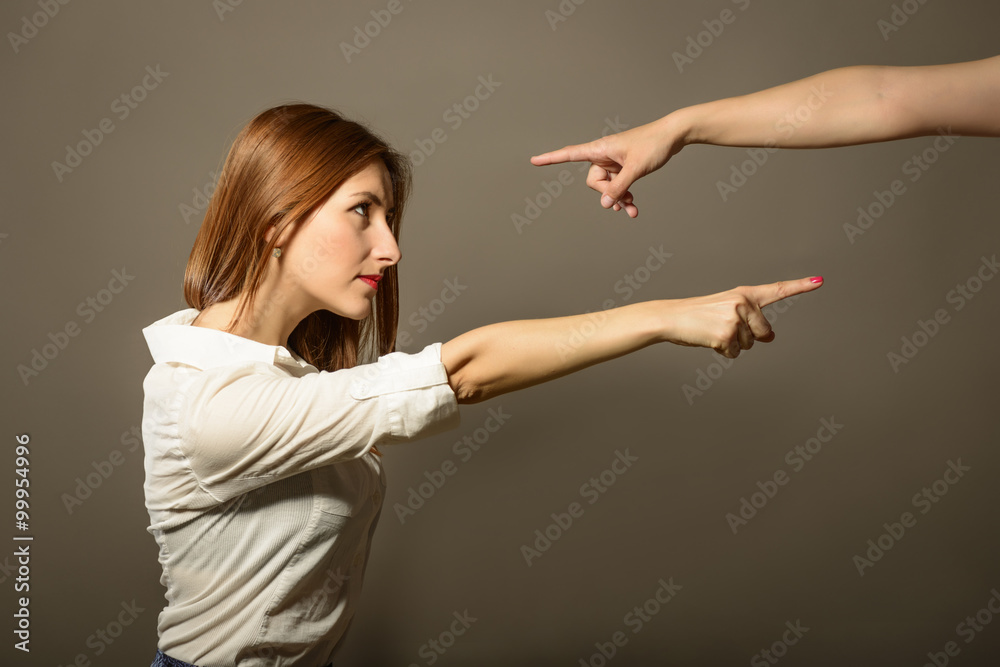 People Pointing At Someone