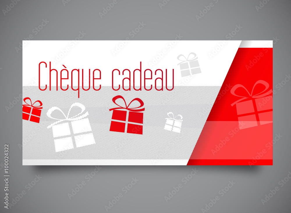 Image vectorielle Stock Chèque cadeau | Adobe Stock