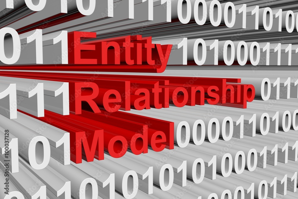 entity relationship model is represented as a binary code Stock ...