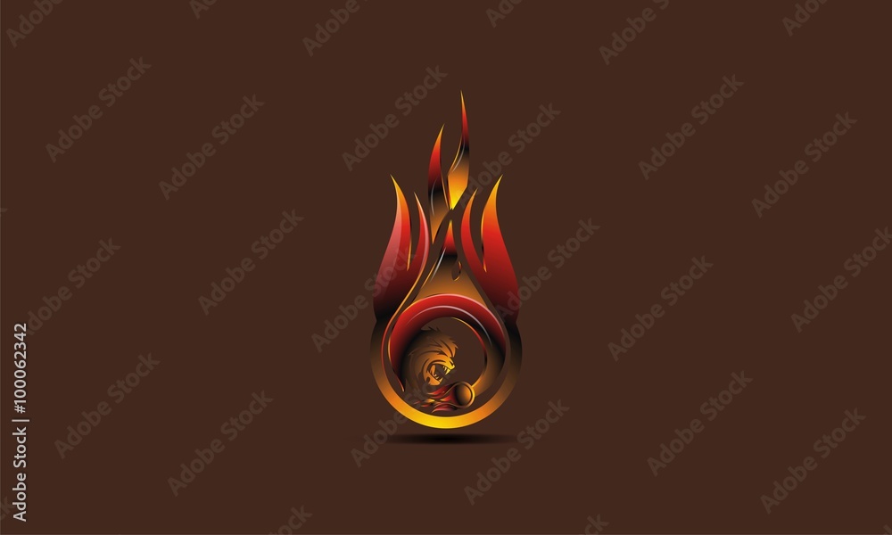 fire dragon vector 3d logo Stock Vector | Adobe Stock