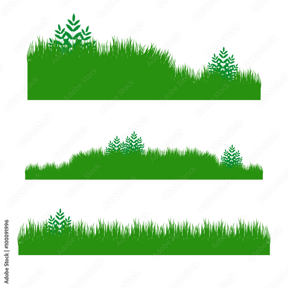 grass, shrubs. Textures illustrated images Stock Vector | Adobe Stock