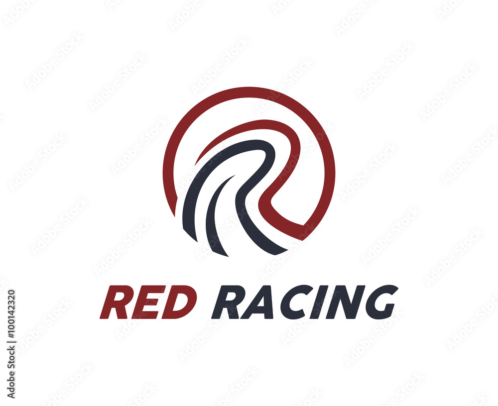 Letter R logo design vector. Letter R symbol vector in two color. Stock ...