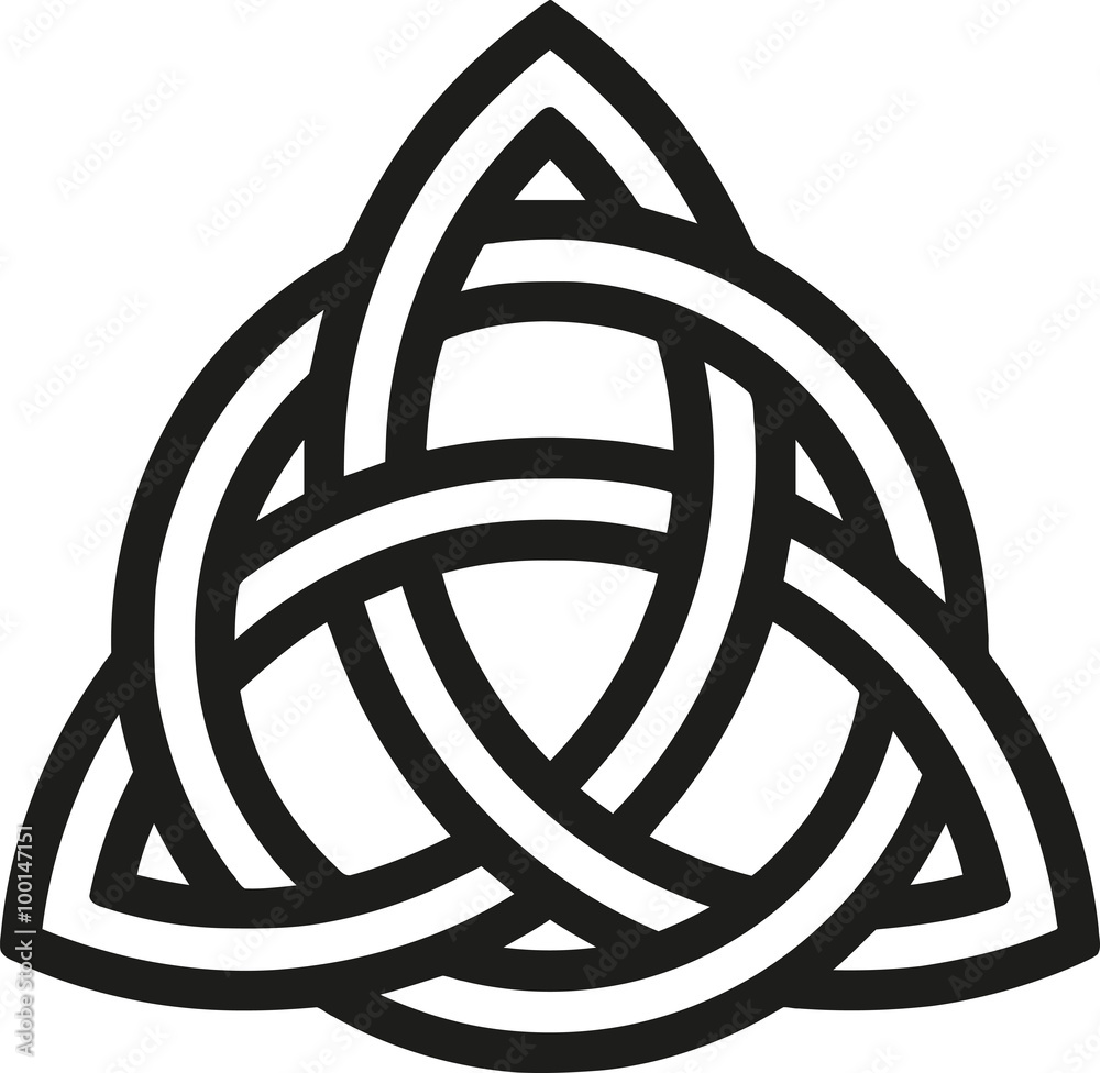 Celtic knot with outlines Stock Vector | Adobe Stock