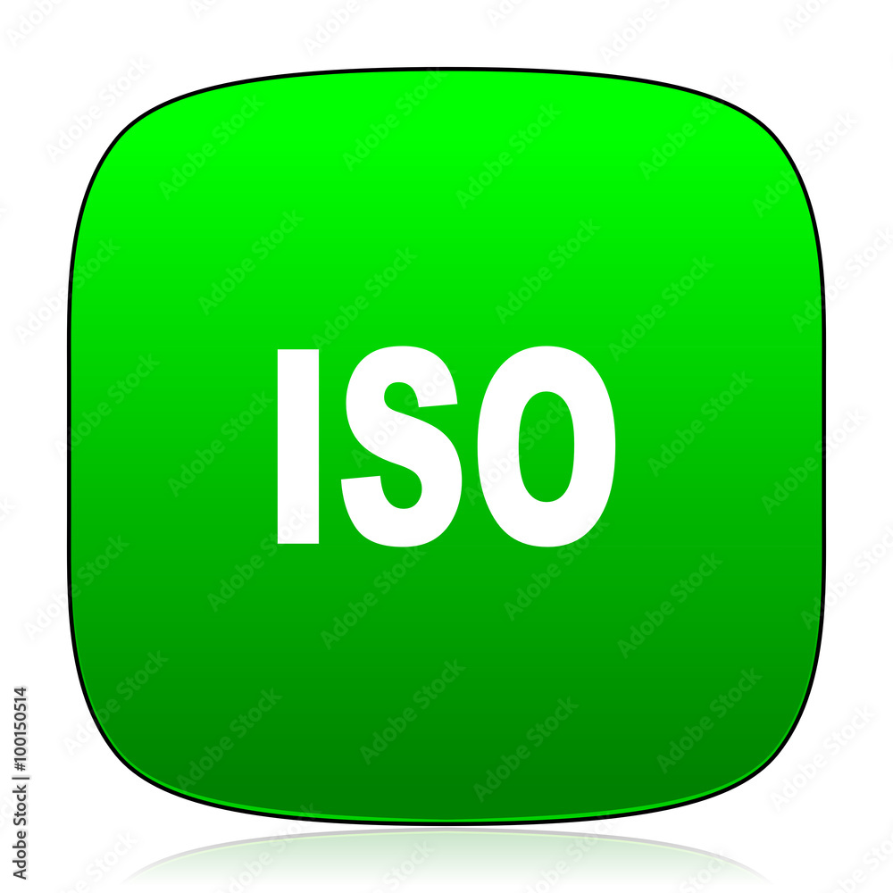 iso green icon for web and mobile app Stock Illustration | Adobe Stock