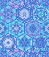 Hexagon Limitless Blue Background Free Stock Photo - Public Domain Pictures