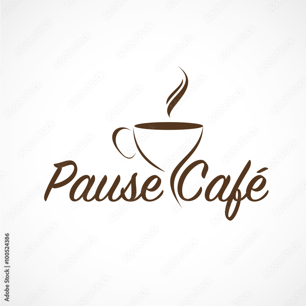Image vectorielle Stock pause café | Adobe Stock