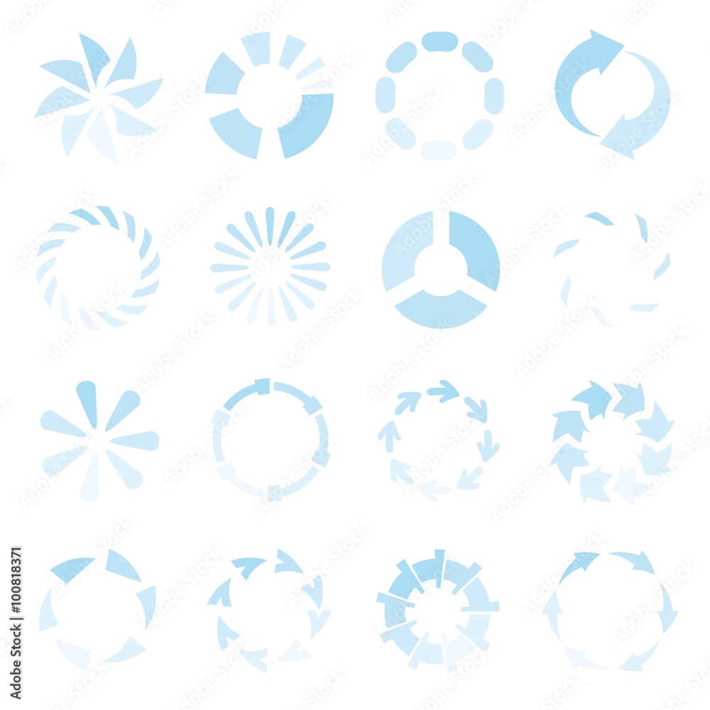 loading icons, reload icons Stock Vector | Adobe Stock
