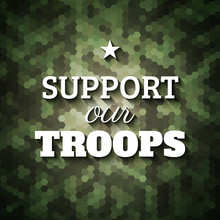 Soldiers Support Our Troops Poster Free Stock Photo - Public Domain ...